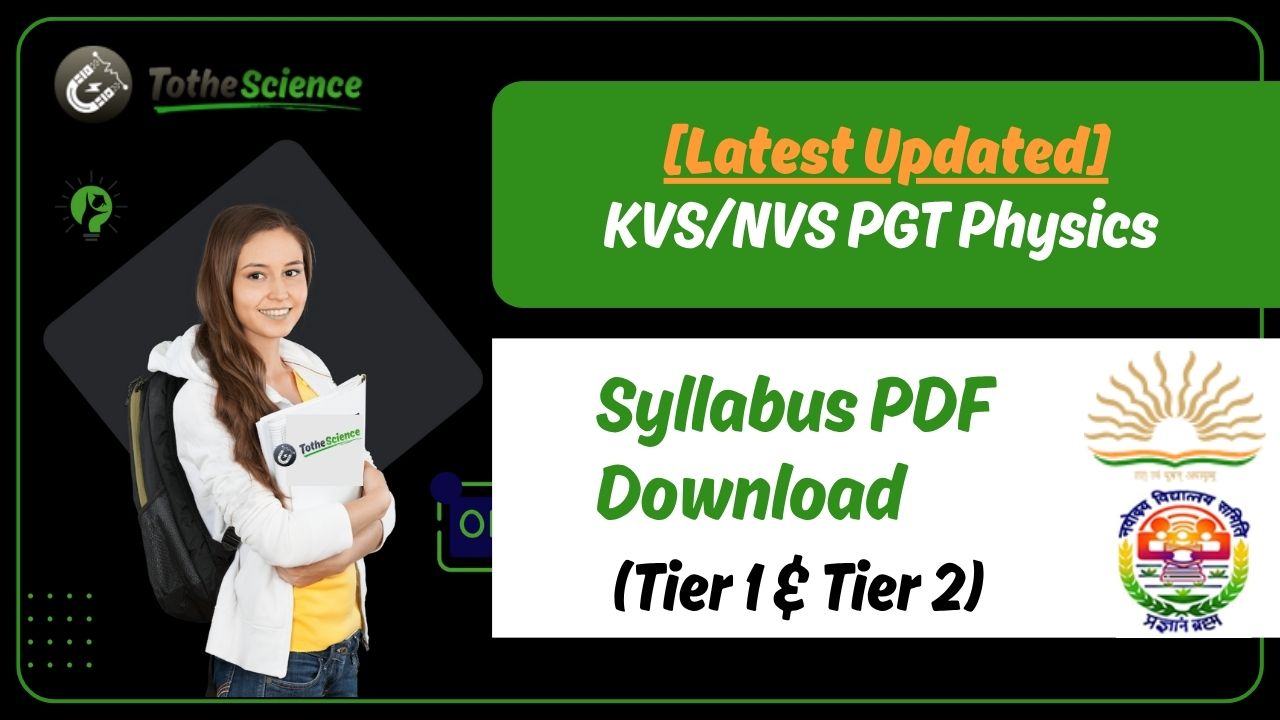 KVS NVS PGT Tier-I Syllabus PDF & Exam Pattern 2025: Detailed Topic ...